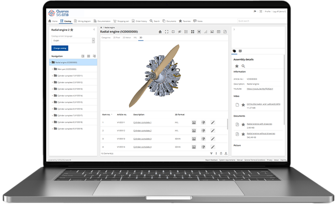 Get your digital spare parts catalogue demo